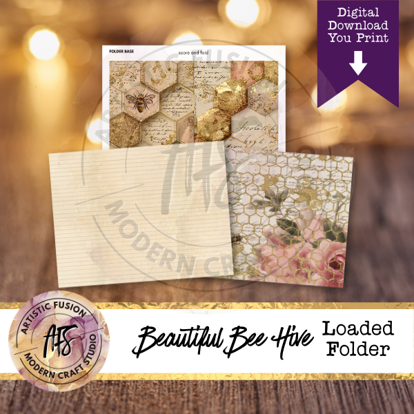 Beautiful Bee Hive- Loaded Folder Printable Kit – Artistic Fusion Craft ...