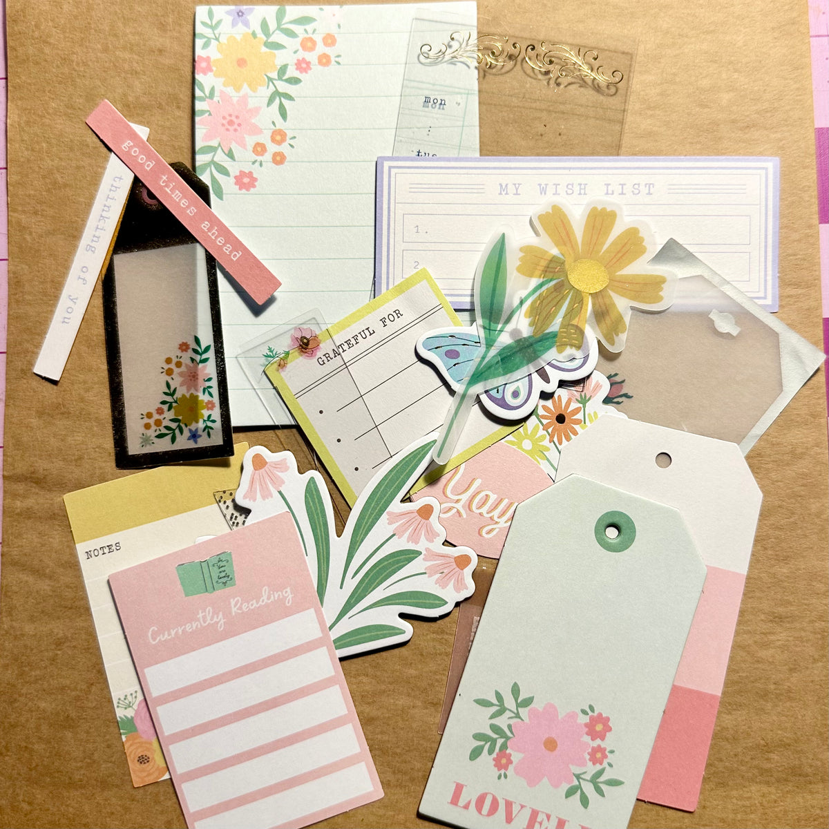 Assorted Ephemera Pack - Light & Floral – Artistic Fusion Craft Studio